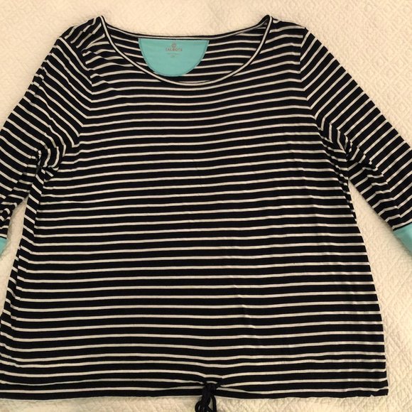 Talbots | Tops | Womens Talbots 34 Sleeve Top Plus Size 2x | Poshmark